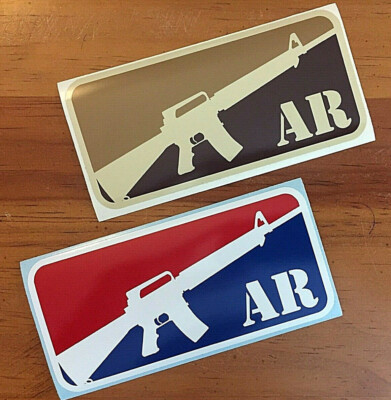 AR Rifle Vinyl Decal Car Truck Bumper Sticker Decal 2nd Amendment - 2 ...