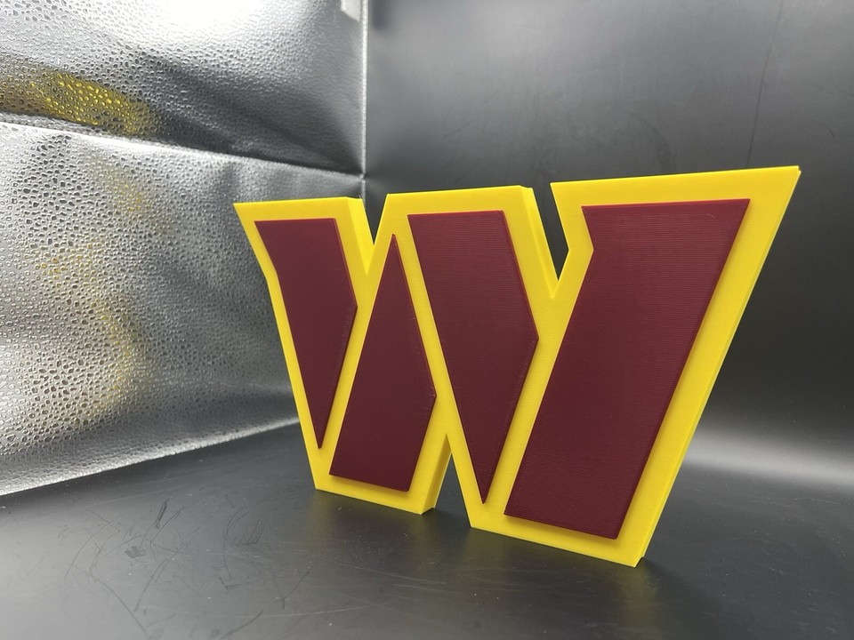 Washington Commanders Logo Sign Display | 3D Wall Desk Shelf Art | eBay