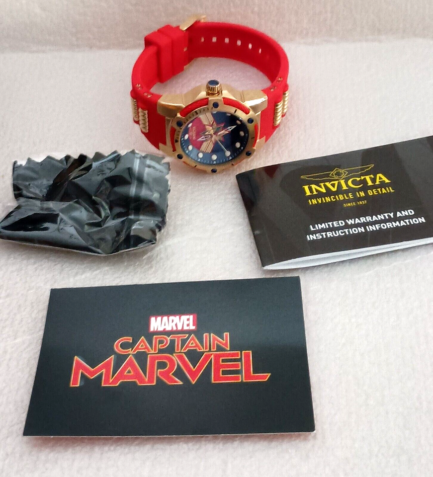 Marvel Invicta 29716 38mm Captain Marvel LE #357/4000 Womens Watch New ...