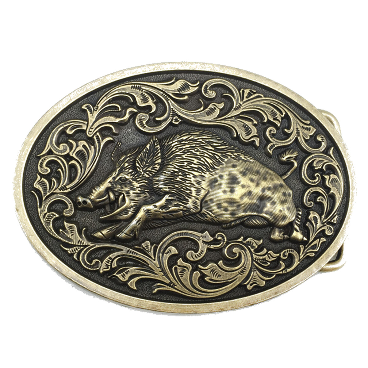 Pig Hog Belt Buckle Western Cowboy Native American Motorcyclist (HOG-04 ...