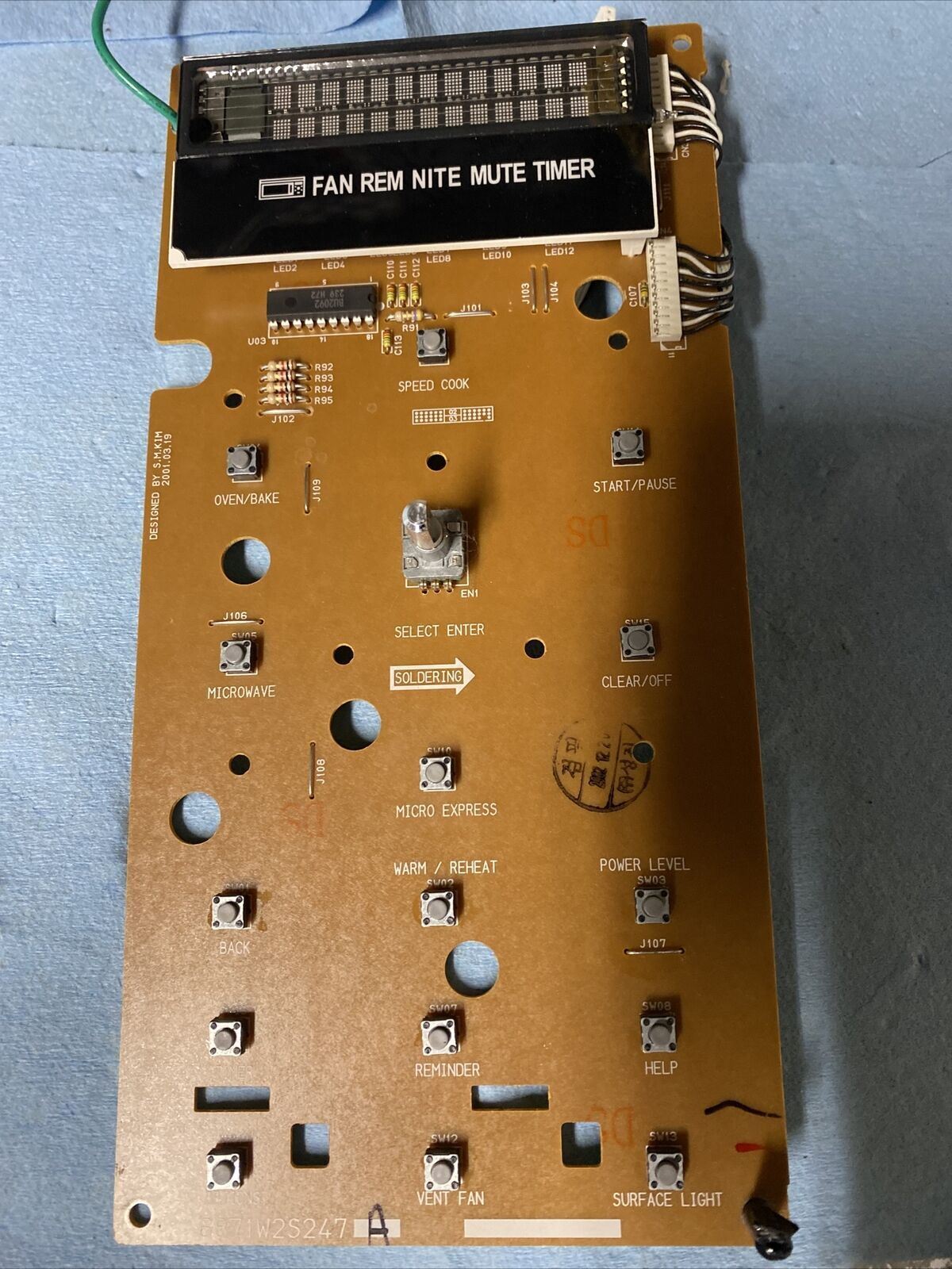 Microwave control board 6871W2S247A 6870W2A247A | A 655WM | eBay