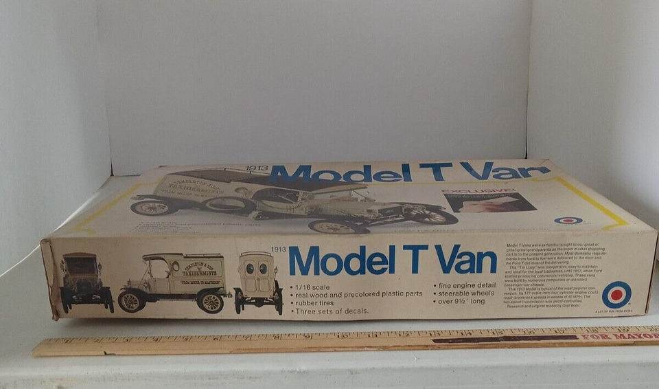 Vintage Entex 1913 Model T Van Model Kit -Complete | eBay