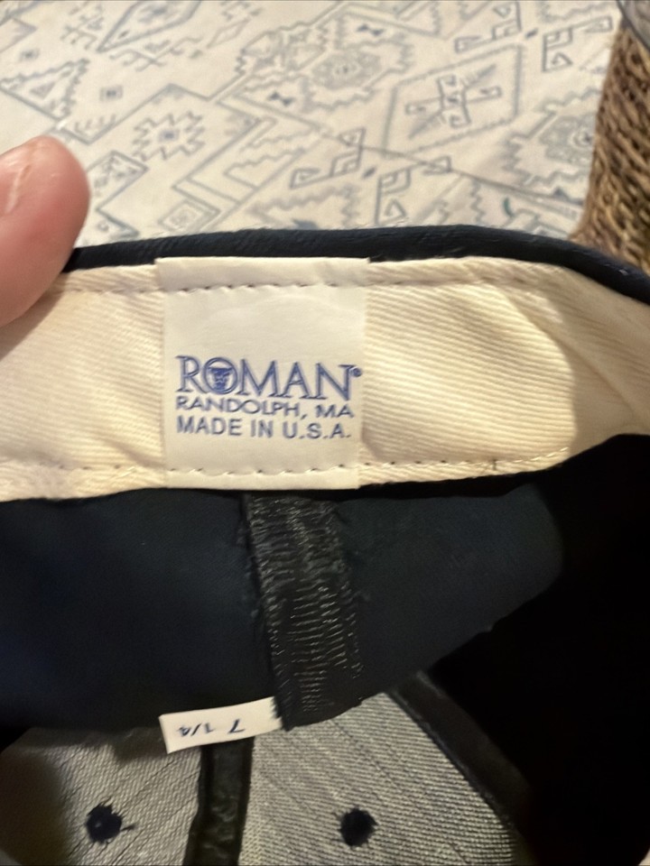 Vintage Cleveland Indians CHIEF WAHOO 7 1/4 ROMAN USA Fitted Hag Cap ...