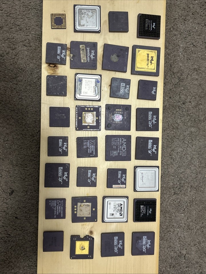 Lot Of 32 Vintage Purple High Grade Ceramic IC Chips For Gold Recovery ...
