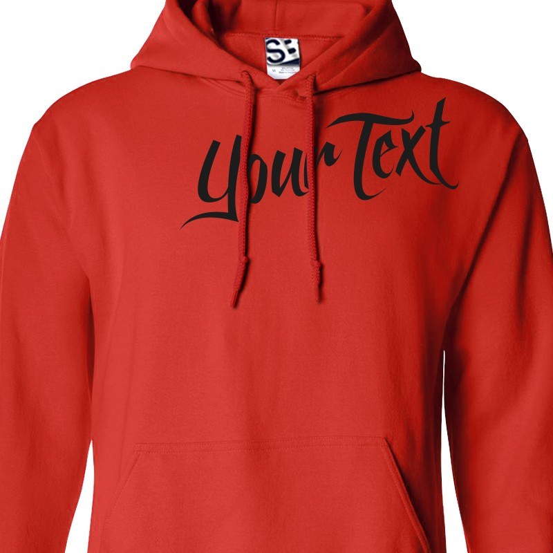 Custom Over Flow HOODIE | Personalized Tattoo Text Graffiti Lettering ...