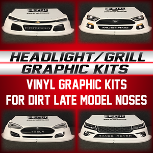 Race Car Headlight Grill Vinyl Decal Graphic Kits | eBay