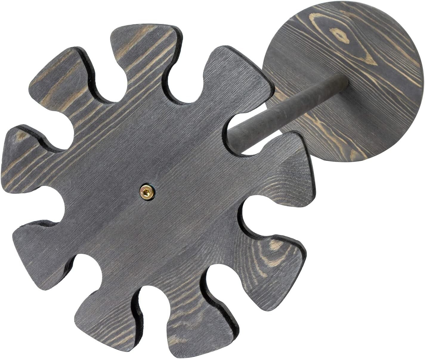 Gray Wood Baseball Bat Holder Display Rack, Round Sport Equipment ...