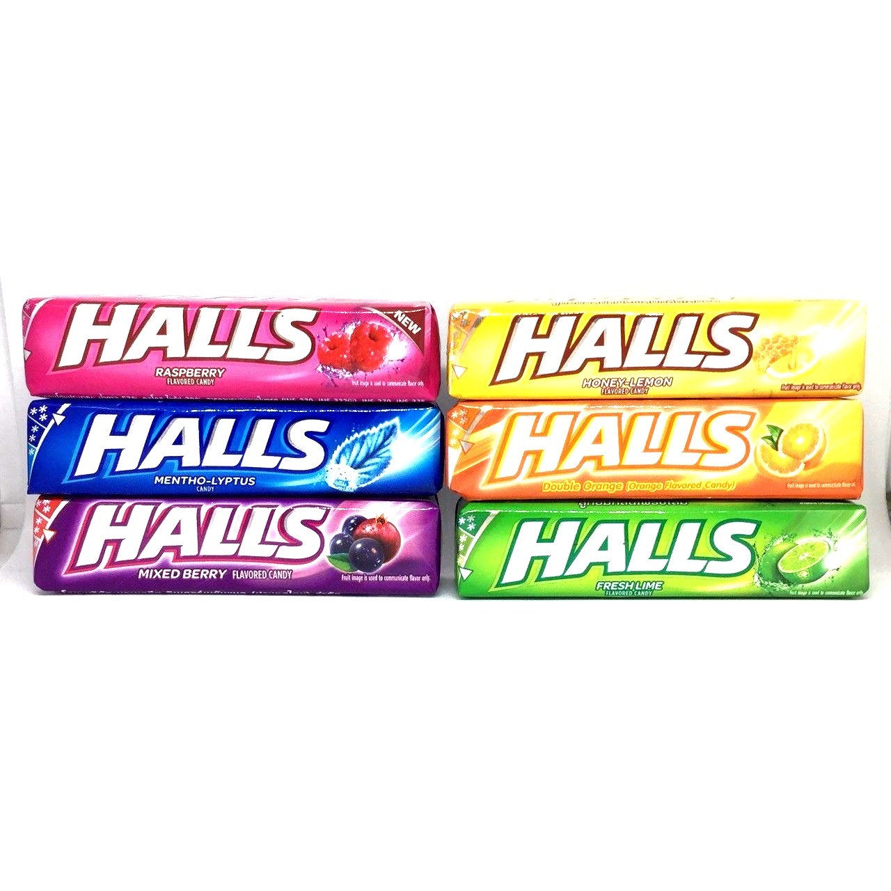 Halls flavored candy refresh relief cough sore throat lozenges 27.9 g ...