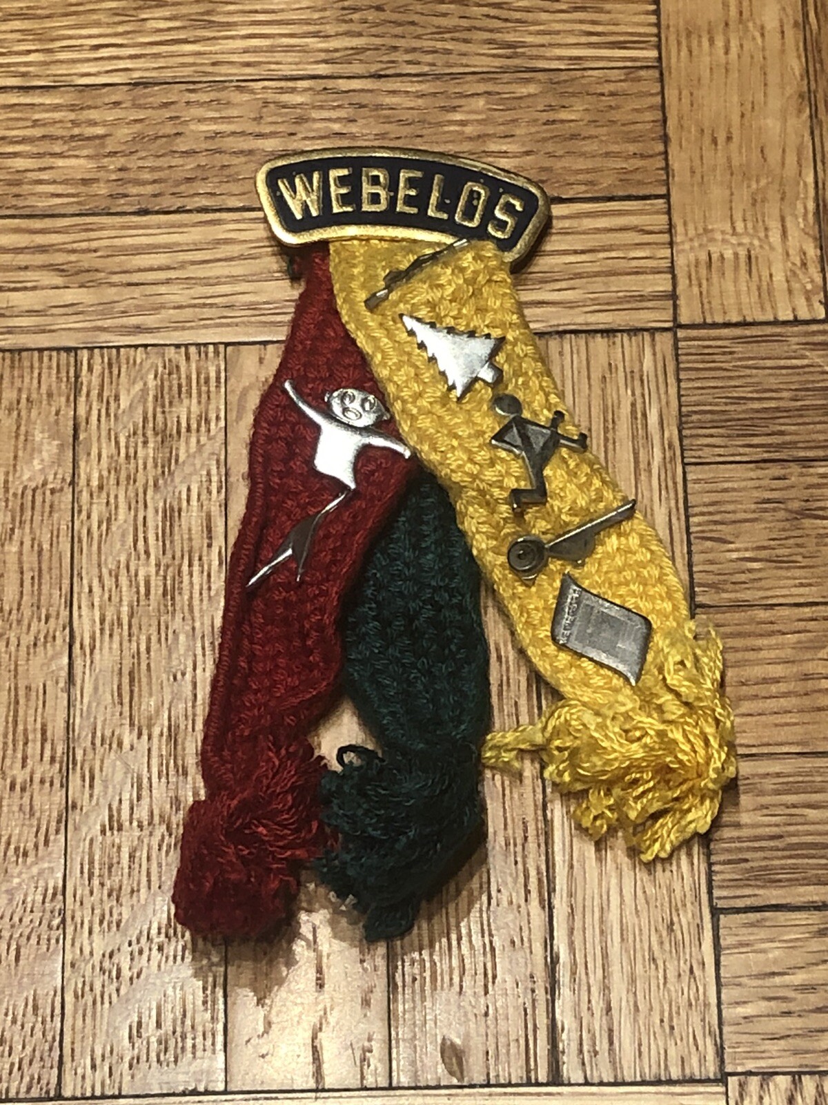 Vintage Webelos Tri Color Ribbon & 8 Activity Pins BSA Boy Scouts | eBay