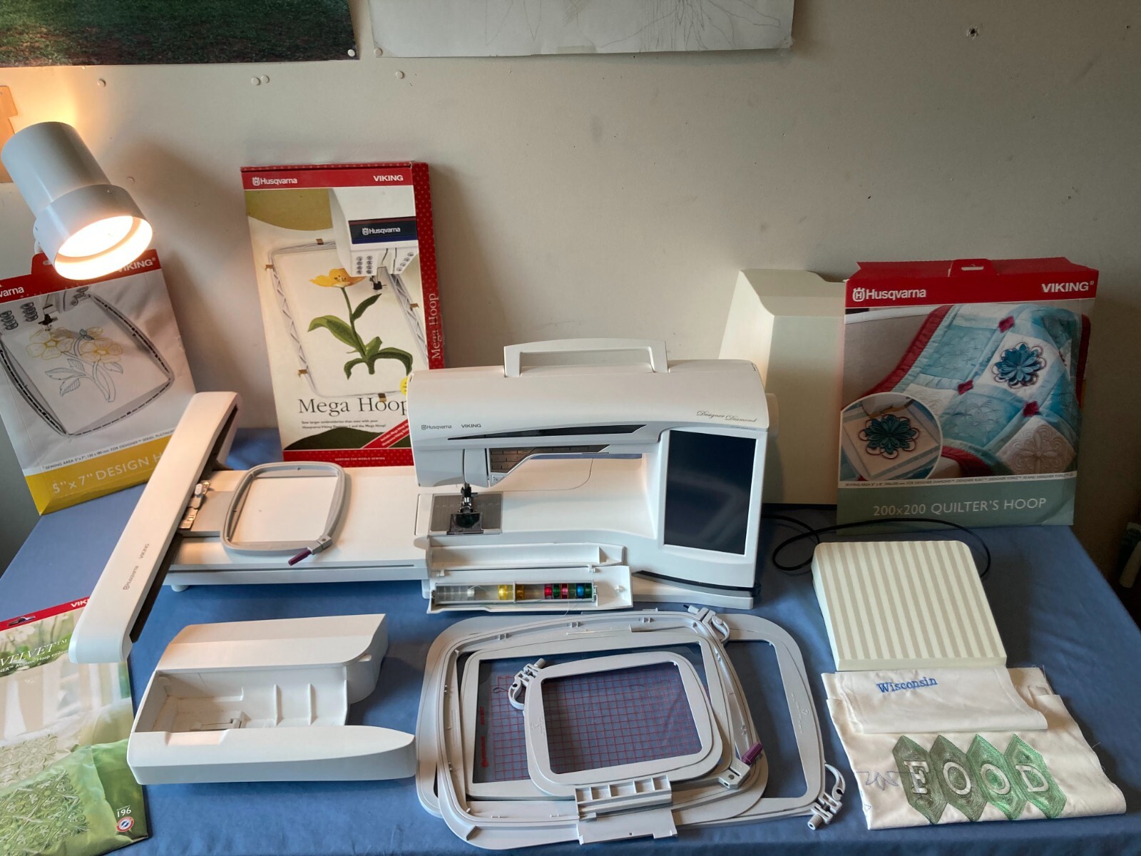 2008 Husqvarna Viking Designer Diamond Sewing & Embroidery Machine | eBay