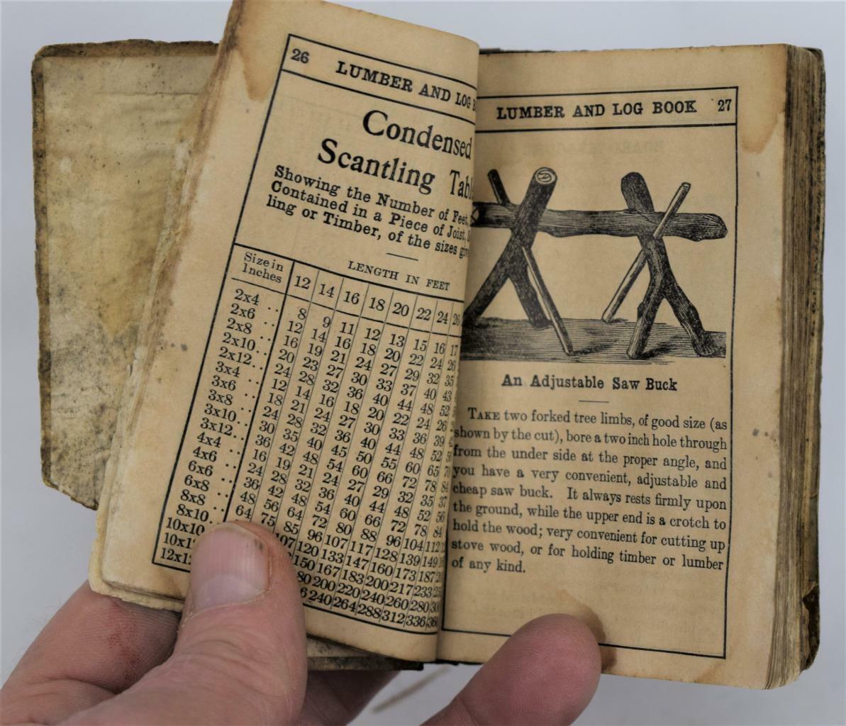 Vintage 1916 Scribner's Lumber & Log book Pocket Size | eBay