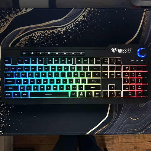Gamdias Ares P2 RGB Backlit Wired Gaming Keyboard USB Mechanical Feel ...
