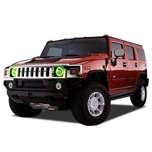 RGB Multi Color WIFI Headlight Halo kit for Hummer H2 03-09 | eBay