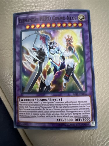 Yu-Gi-Oh! Elemental Hero Cosmo Neos SAST-EN036 Unlimited Super Rare NM ...
