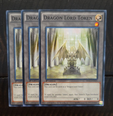 Yugioh x3 Card Set Dragon Lord Token SR02-ENTKN | eBay