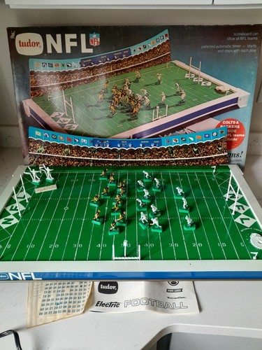 RARE 1st Ed VTG Complete Tudor NFL Classic Electric Football Game #510 ...
