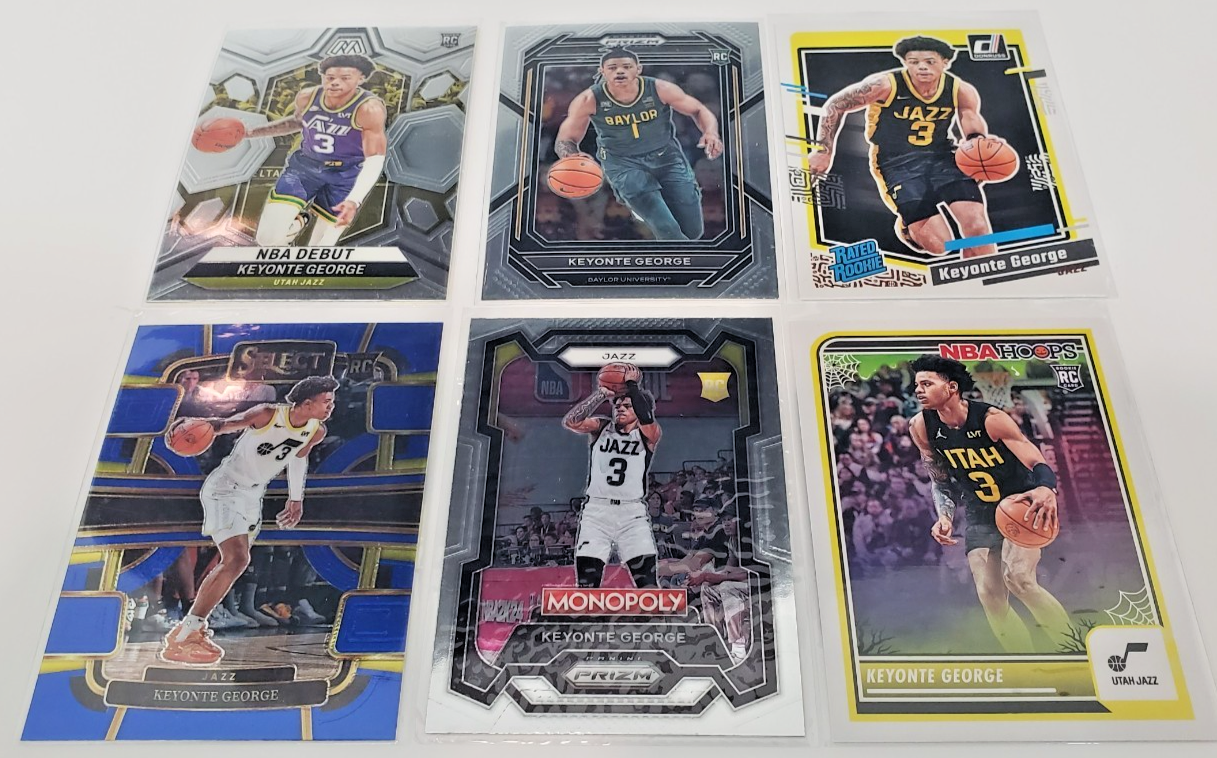 6 Keyonte George Rookie cards Utah Jazz Baylor Bears | eBay