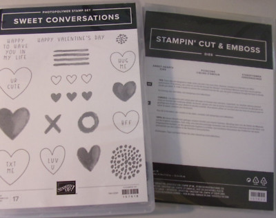 Stampin Up Sweet Conversations Photopolymer stamp set and Sweet Heart ...