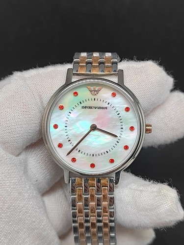 New Old Stock EMPORIO ARMANI AR2515 Rose Gold Stainless Steel Quartz ...