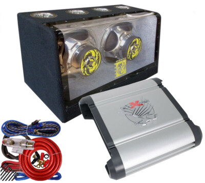 Audiotek 12" 2000W BANDPASS CUSTOM BASS Box + 2000W Car Audio ...