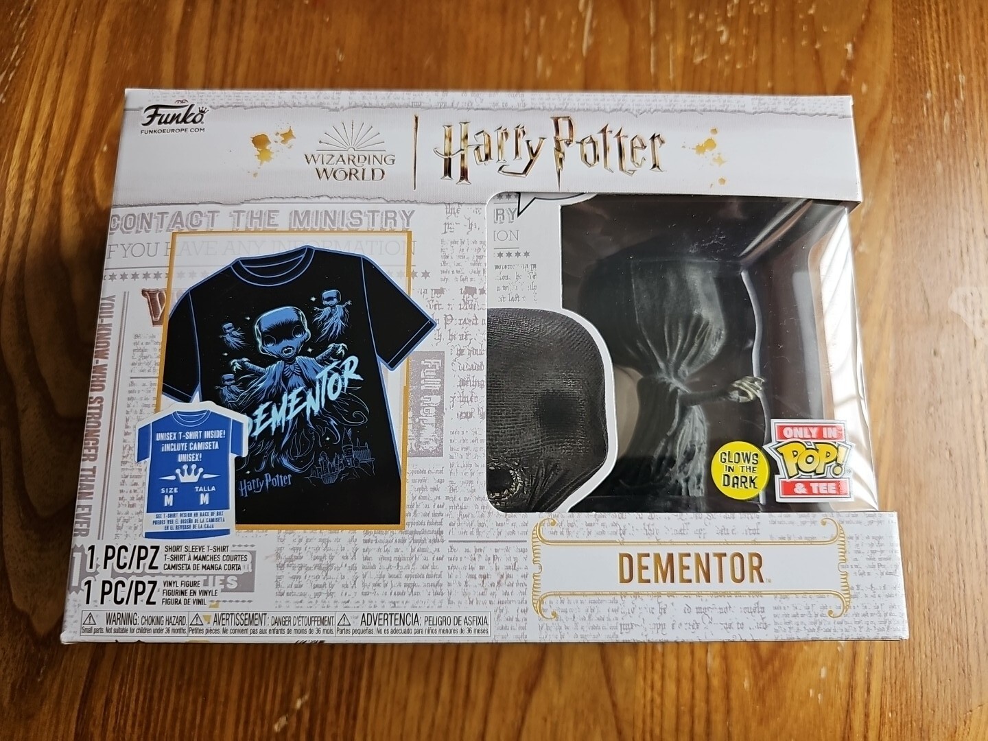 Funko Pop! & Tee Harry Potter Dementor Glows In The Dark #161 Unisex T ...