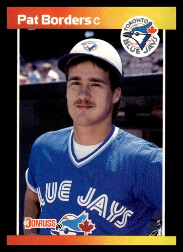 1989 Donruss #560 Pat Borders Blue Jays No Dot Inc Variation Baseball ...