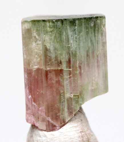 WATERMELON TOURMALINE Green and Pink Crystal Cluster Mineral Specimen ...