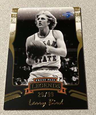 2007 Press Pass Legends #G34 Larry Bird Indiana State /99 | eBay