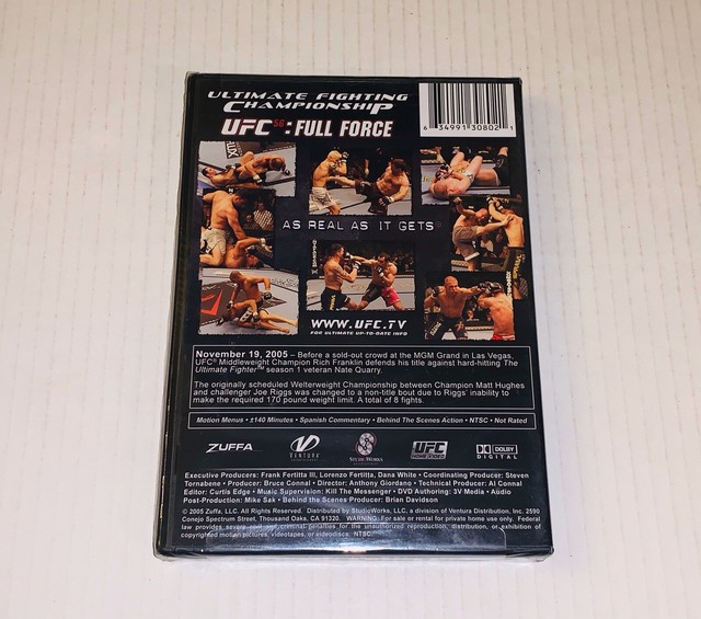 UFC 56 - Full Force (DVD, 2006, Rental) for sale online | eBay