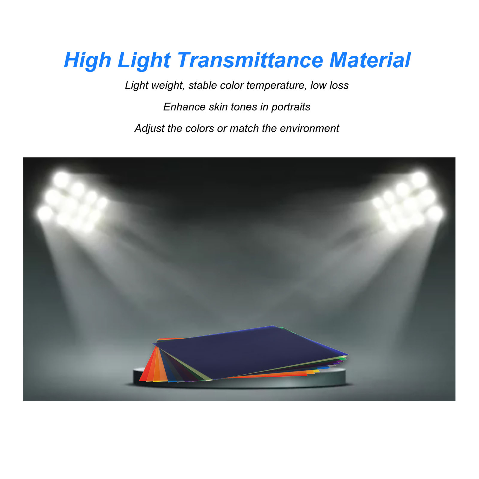 (11pcs)High Translucent Gel Filter For Strobe LED Light Photography ...