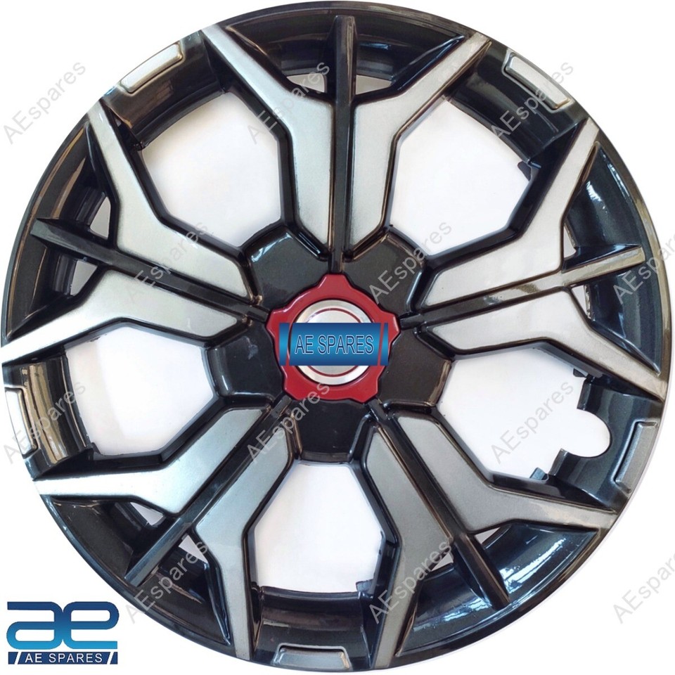 4 Pcs New Wheel Hub Caps Cover Plastic Grey-Silver 12-16" For Cars ...