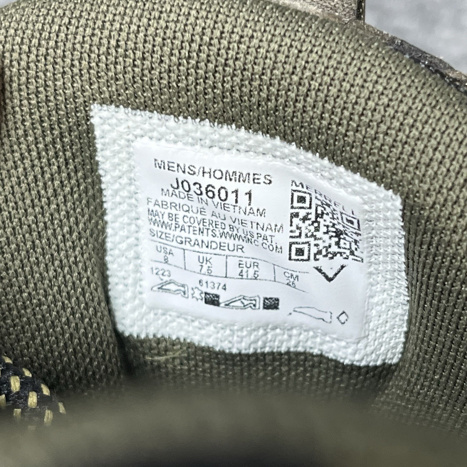 Merrell Wrapt Barefoot Mid WP Olive Sneakers Shoes Mens 8 New W/O Box ...