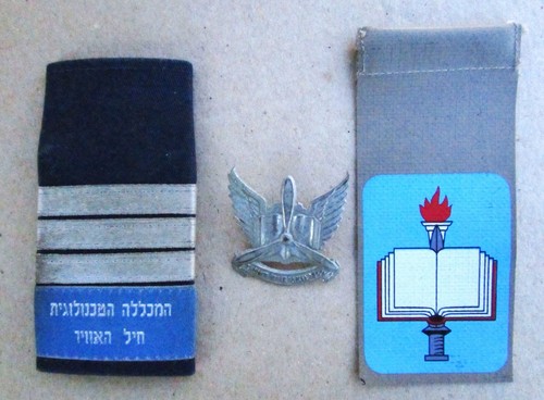 Israel Army IDF Air-Force Technical Academy Lot: Hat Pin, Tag Badge and ...