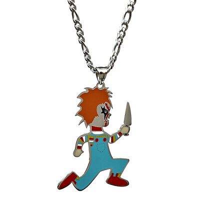 Mens Large 2'' ICP Juggalo Chucky Charm Pendant Necklace stainless ...