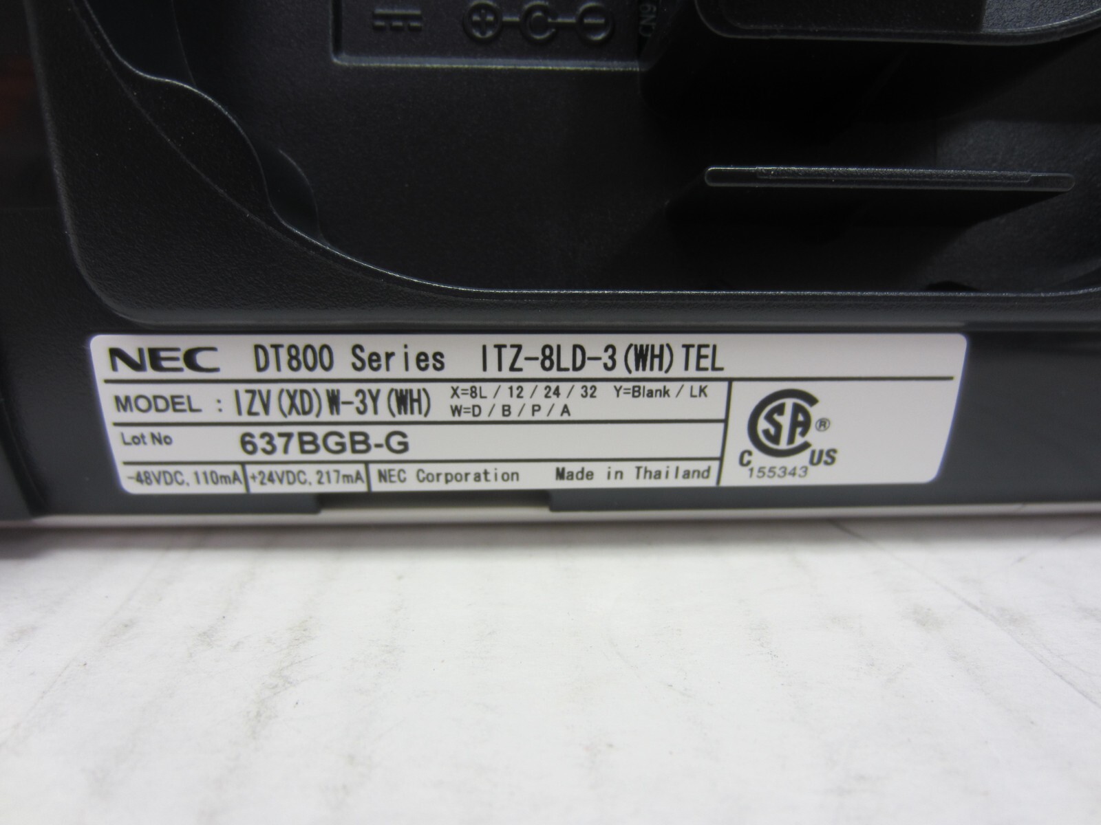 NEC ITZ-8LD-3 (DT830)White 8-Button IP Display Phone(20 In-Stock) *New ...