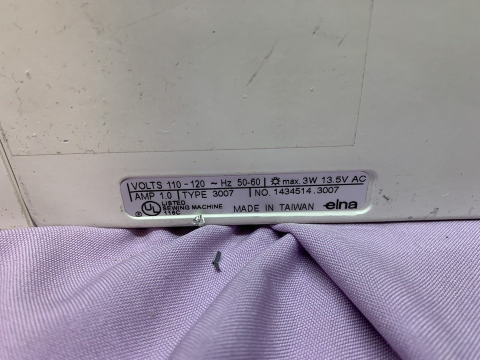 Elna 3007 Sewing Machine Swiss Design. Read Description | eBay