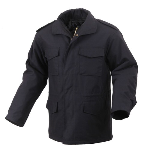 Rothco Black MENS ARMY M65 Field Jacket Coat with Removeable Liner SIZE ...