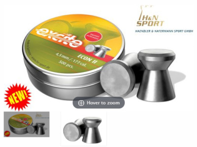 H & N Excite econ 11 hobby .177 / 4.5 mm flat head air rifle pellets x ...