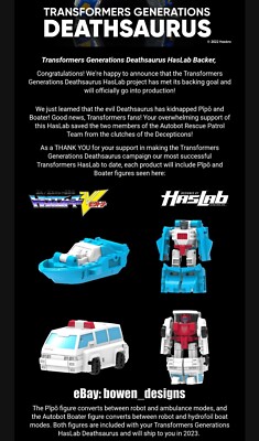 New Pulse HasLab Transformers Generations PIPO BOATER Figure Set ...