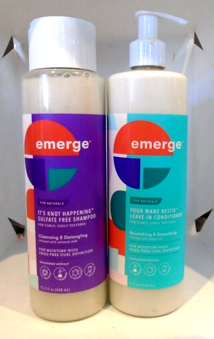 Emerge It's Knot Happening Shampoo & Your Mane Bestie Leave - In ...