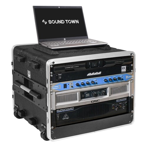 Sound Town Lightweight 7U PA DJ Rack/Road Case ABS,19” Depth (STRC-A8UT ...