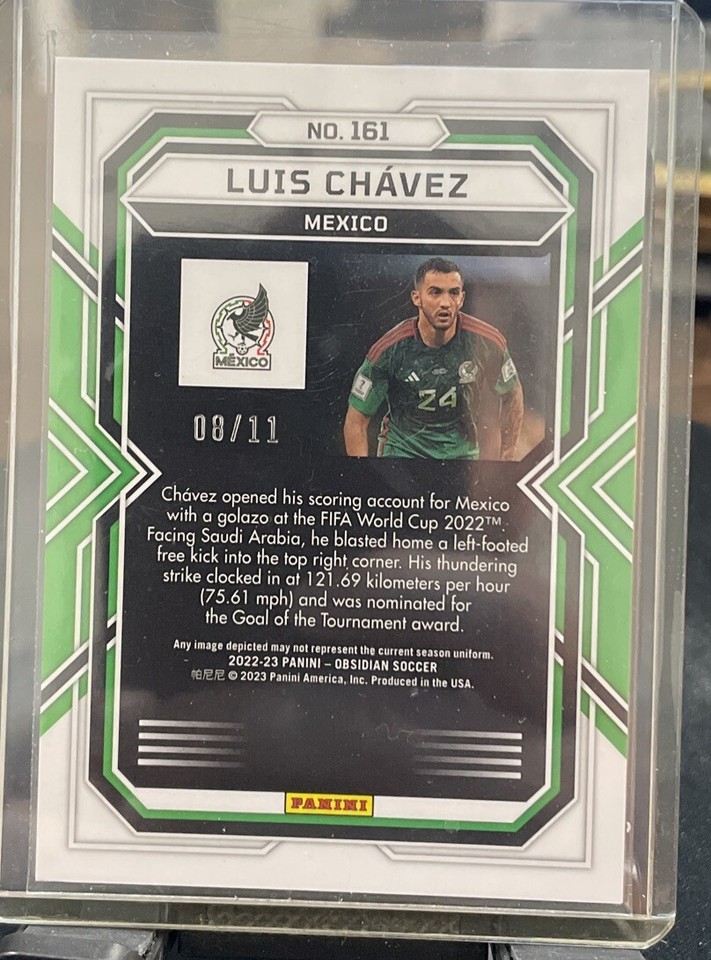 LUIS CHAVEZ 2022-23 PANINI OBSIDIAN #161 RC White Pulsar #8/11 SSP | eBay