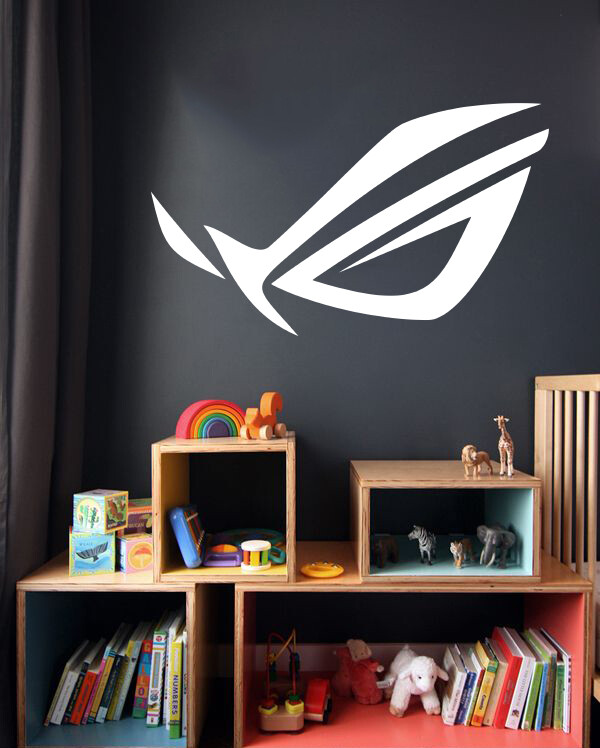 Asus Rog Republic of Gamers Strix Vinyl Wall Sticker Logo Decals Gamer ...