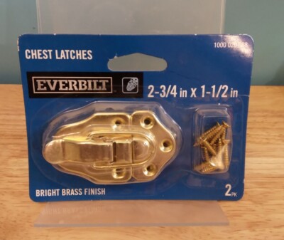 Chest Latch Hardware Everbilt (2 Pack) 2.75" x 1.5 “ NEW 1000 020 968 ...