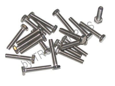 20-SS #10-24 x 1 HH HEX HEAD MACHINE SCREWS STAINLESS STEEL 18-8 BOLTS ...