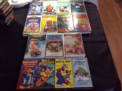 KIDS CLASSICS VHS TAPES LOT OF 15 MOVIES Schoolhouse Rock Disney ...