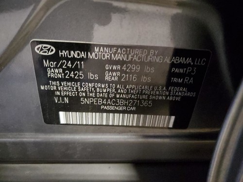 Starter Motor VIN B 8th Digit Turbo ID 361002G100 Fits 08-14 SONATA ...