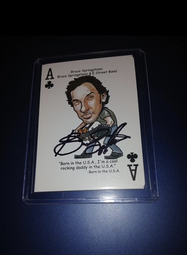 Bruce Springsteen Signed Card. Ace. COA. | eBay