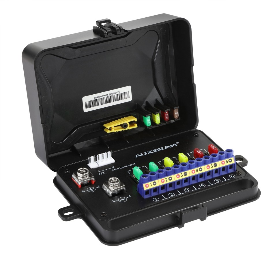 AUXBEAM 6 Slim Gang Switch Panel Lights On-Off Circuit Control Offroad ...