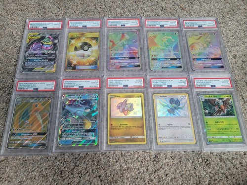 Pokémon PSA 10 Gen 7 Sun And Moon Card Collection, 10 Graded Cards In ...